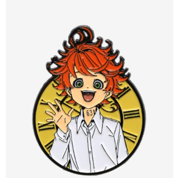 Hot Topic | Accessories | The Promised Neverland Emma Clock Enamel Pin New | Poshmark